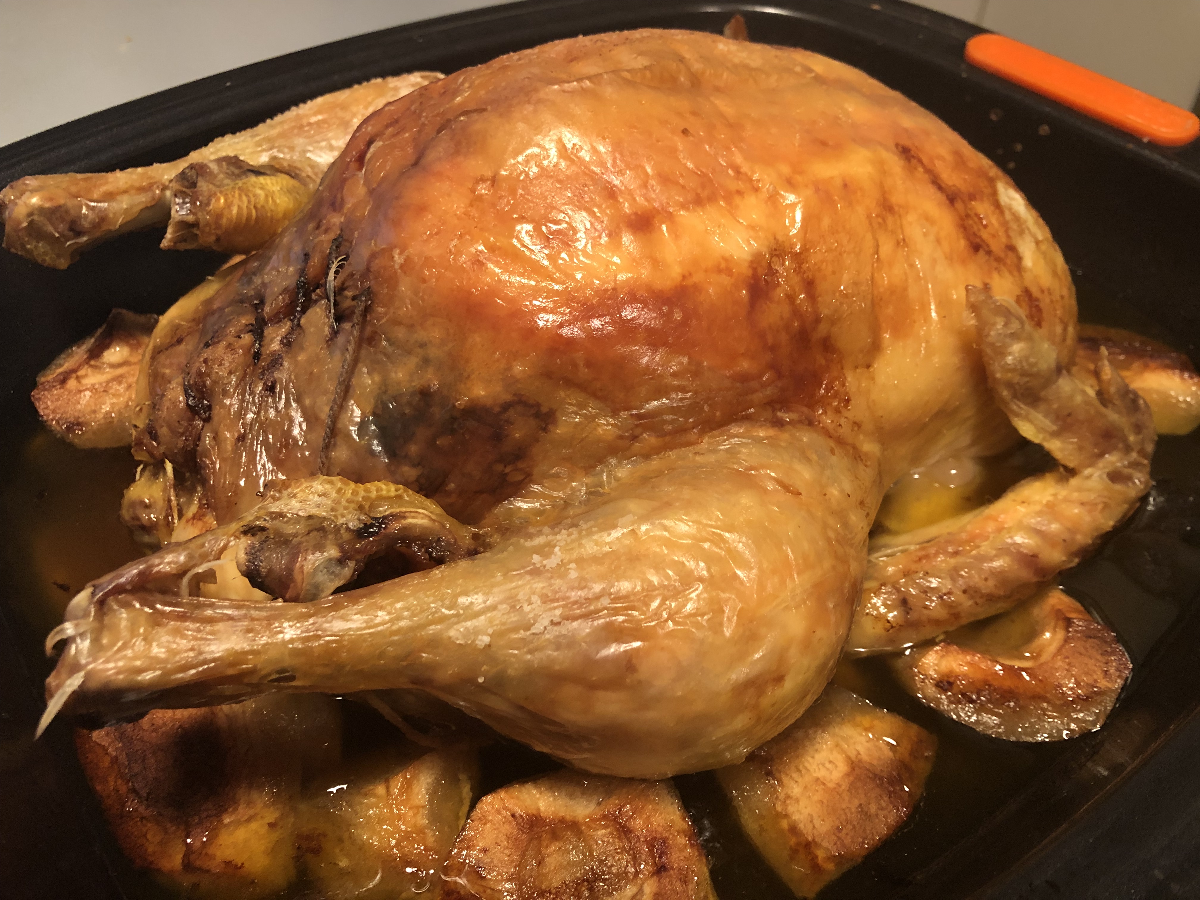 Pularda asada rellena – Principiantes entre fogones